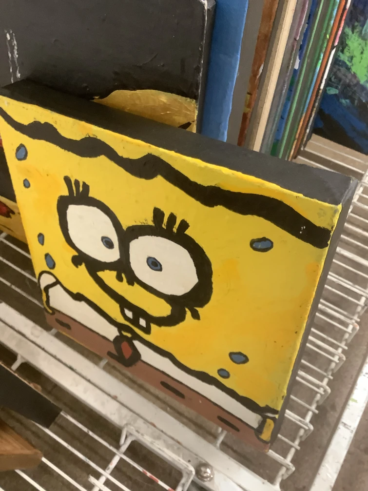 SpongeBob SquarePants in open door art gallery | Fandom
