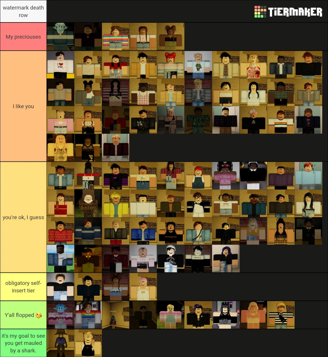 flicker characters tierlist | Fandom