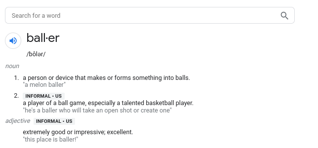 the actual definition of baller | Fandom