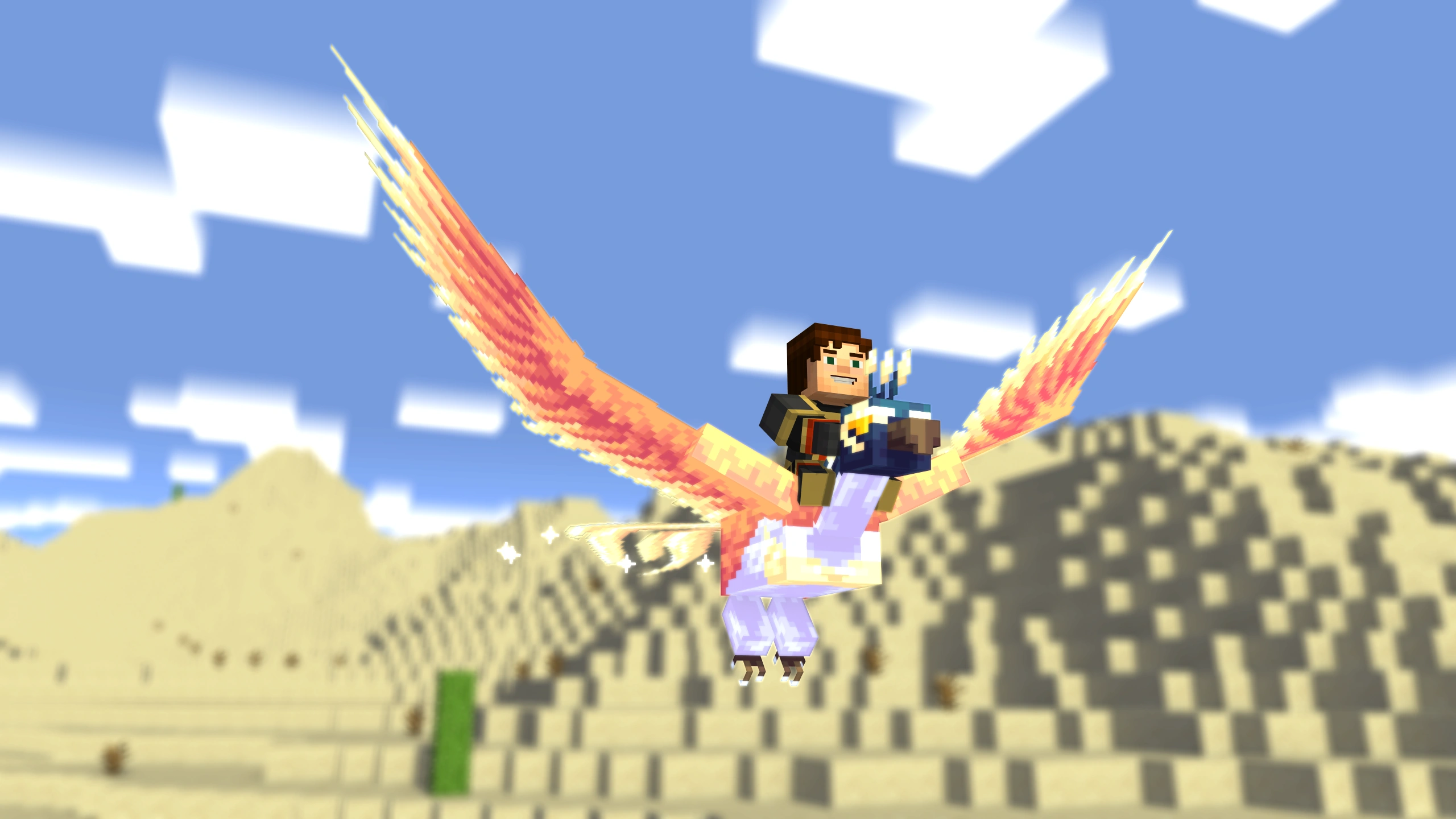 Jesse riding on the Sunbird! | Fandom