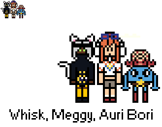 SMG4 (Sunset Paradise) Pixel Fan Art: Whisk, Meggy, Auri Bori | Fandom