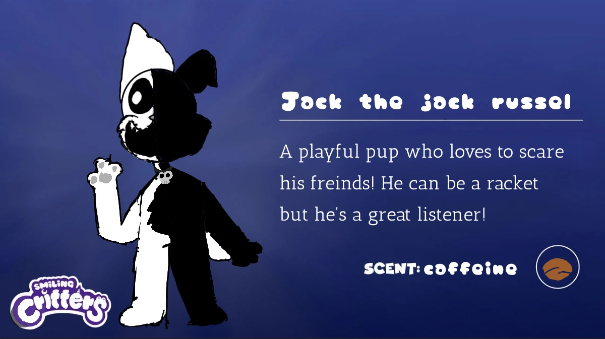 I drew jack as a smiling critter | Fandom