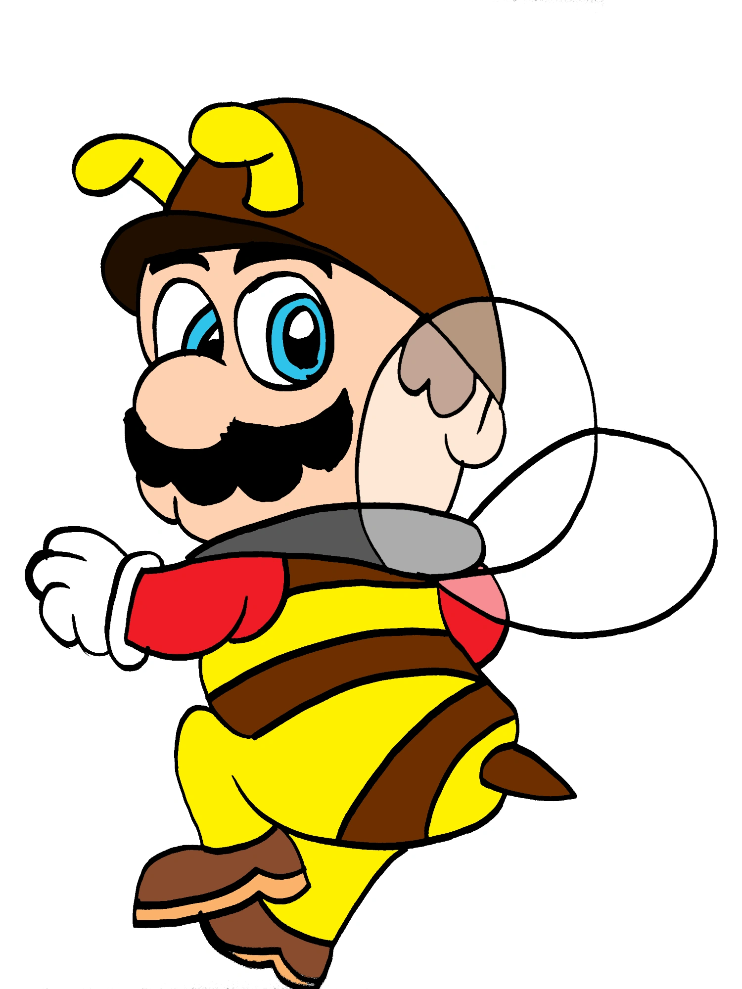 Our drawing of Bee Mario | Fandom