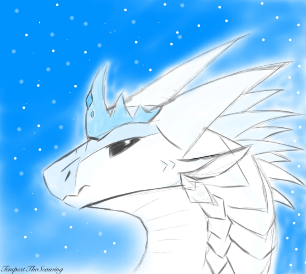 I drew snowfall! | Fandom