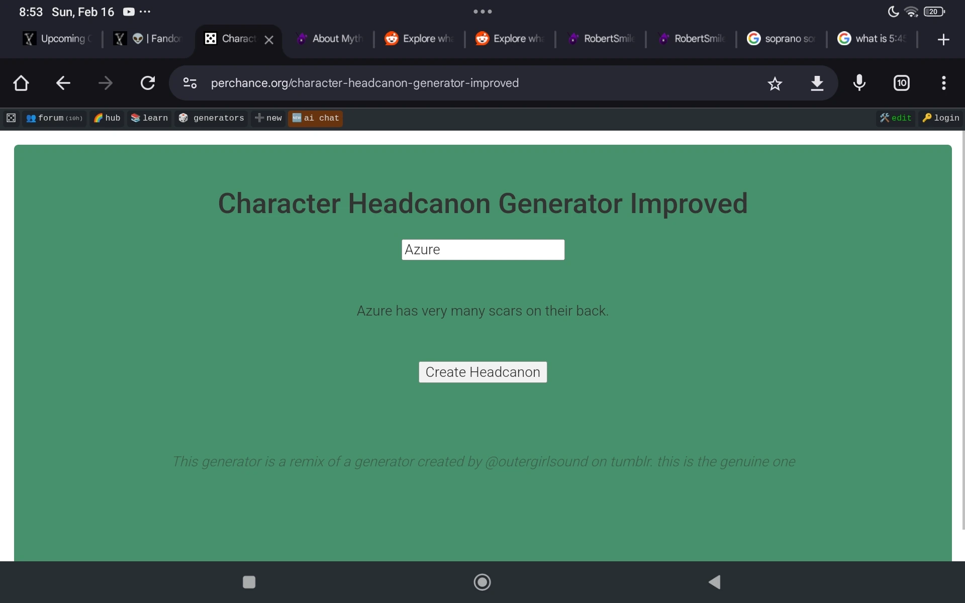Headcannon generator what the flip💔 | Fandom