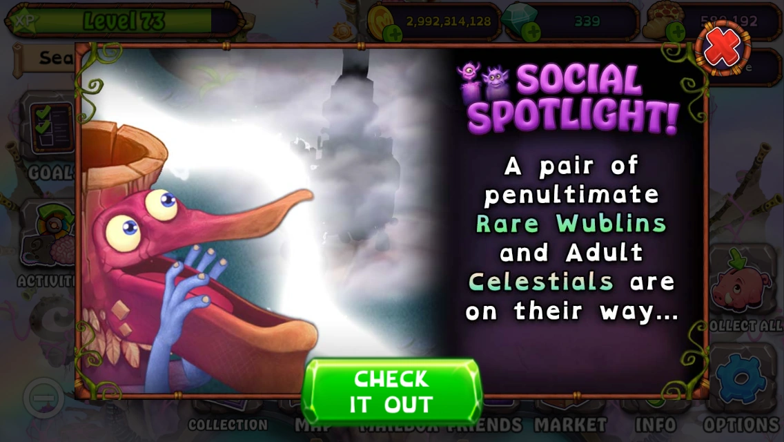 Wait hold on TWO rare wublins, and TWO Adult Celestials are coming tomorrow?? | Fandom