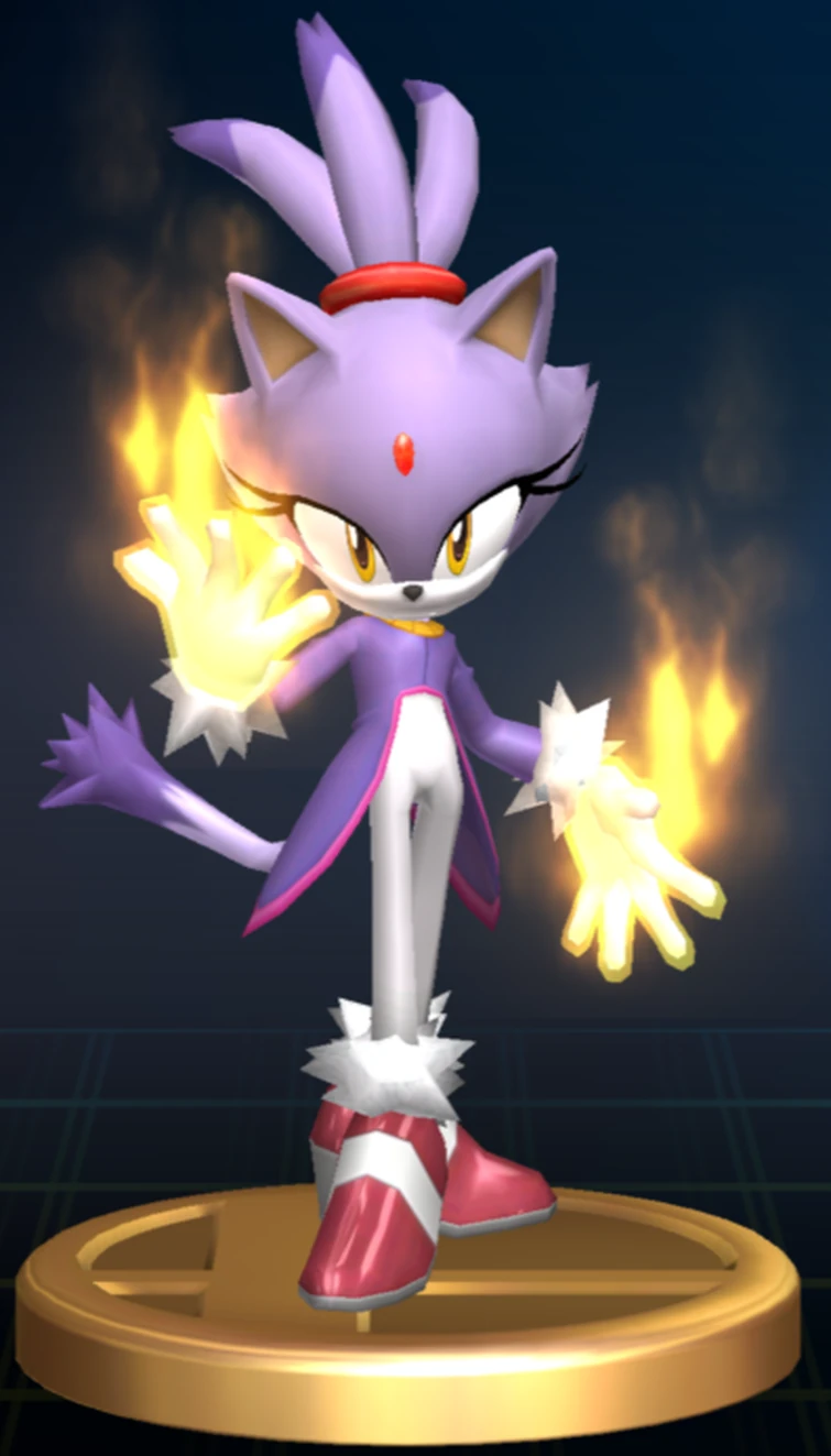 Blaze's Smash Bros Brawl trophy without the flames by Mike9711 | Fandom