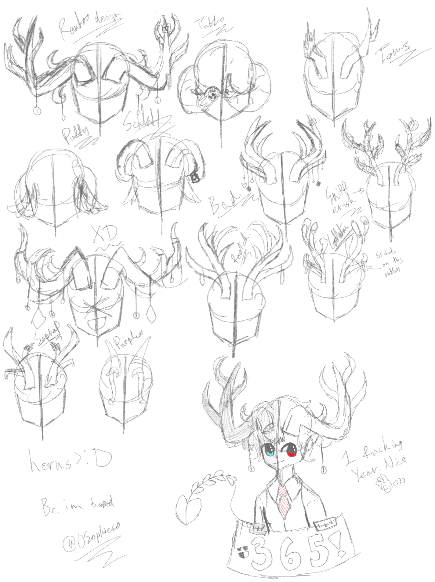 Horn designs for dsmp members | Fandom