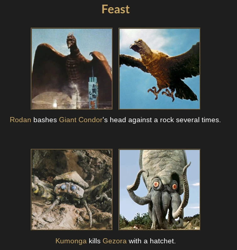 Showa Kaiju Hunger Games!!! | Fandom