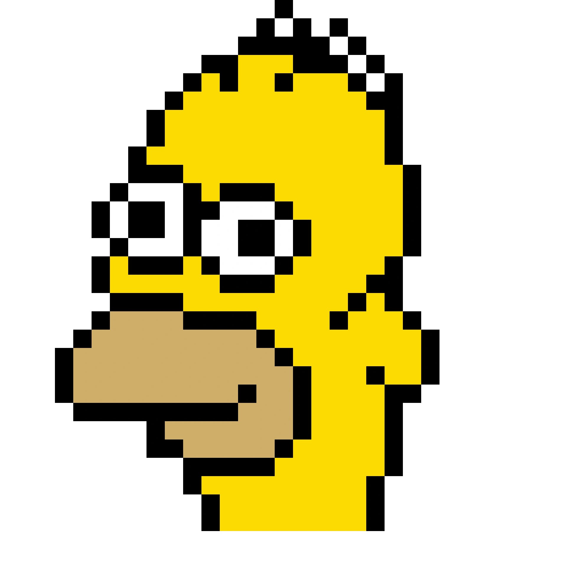My pixel drawing of Homer | Fandom