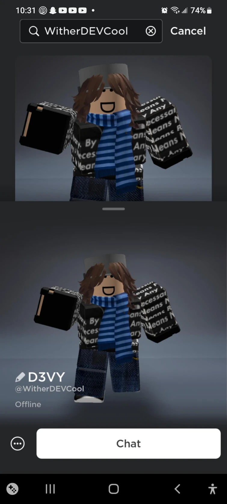 So roblox added this new feature that let's you make custom names for ...