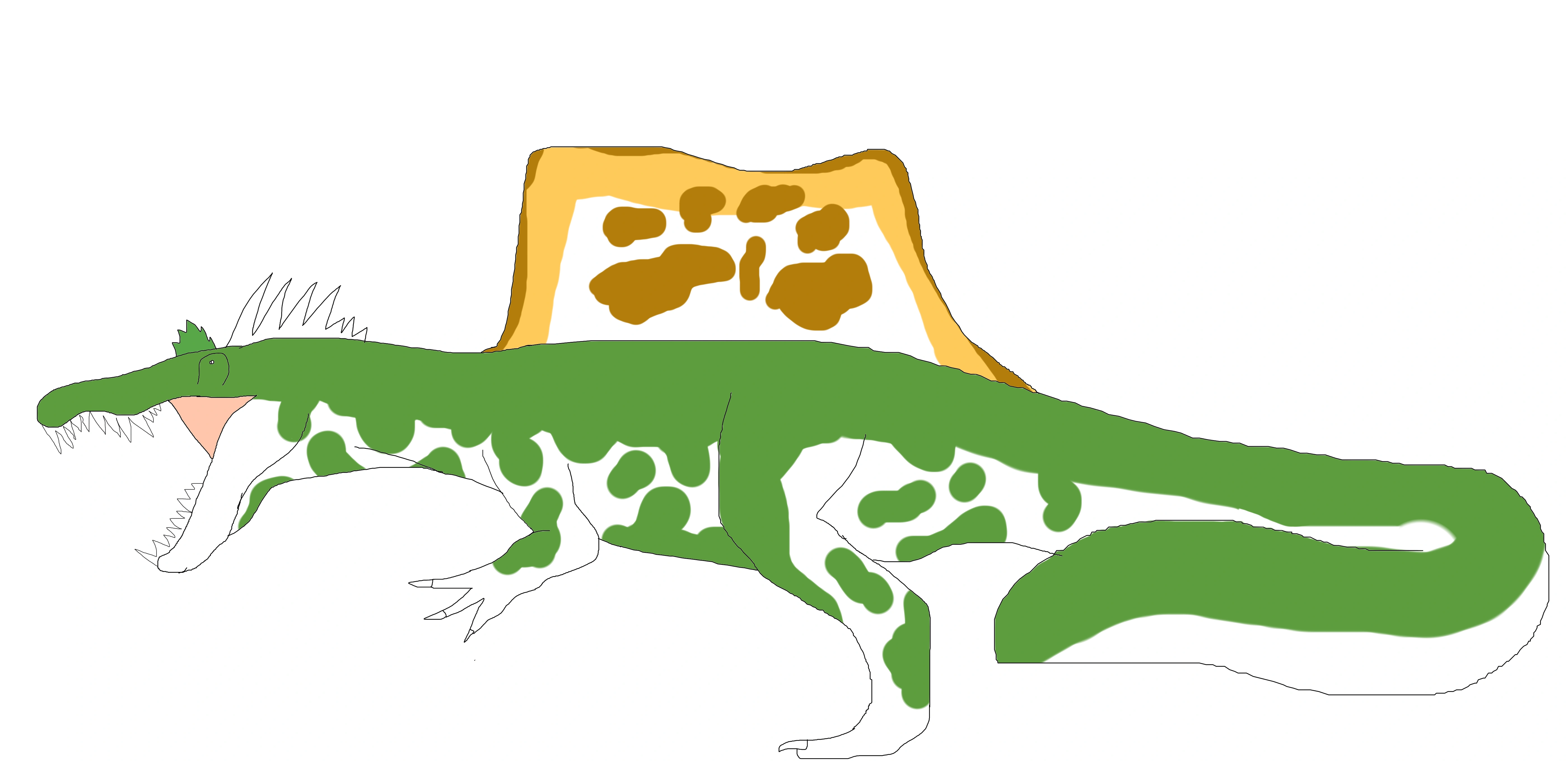 Day 2 of drawing DBWC: Spinosaurus | Fandom