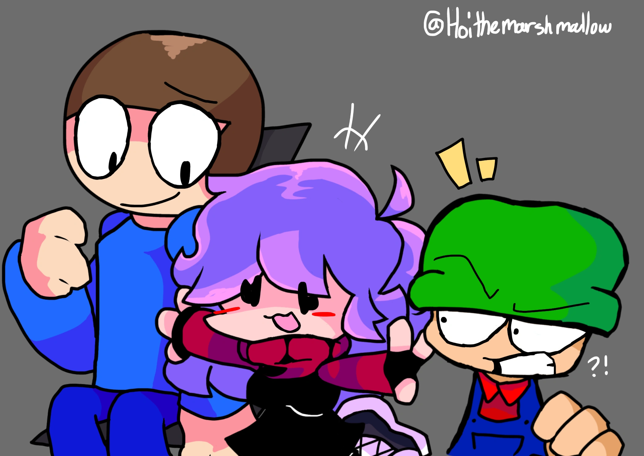 Dave and Bambi with my oc (She is just doing random silly things /srs) | Fandom