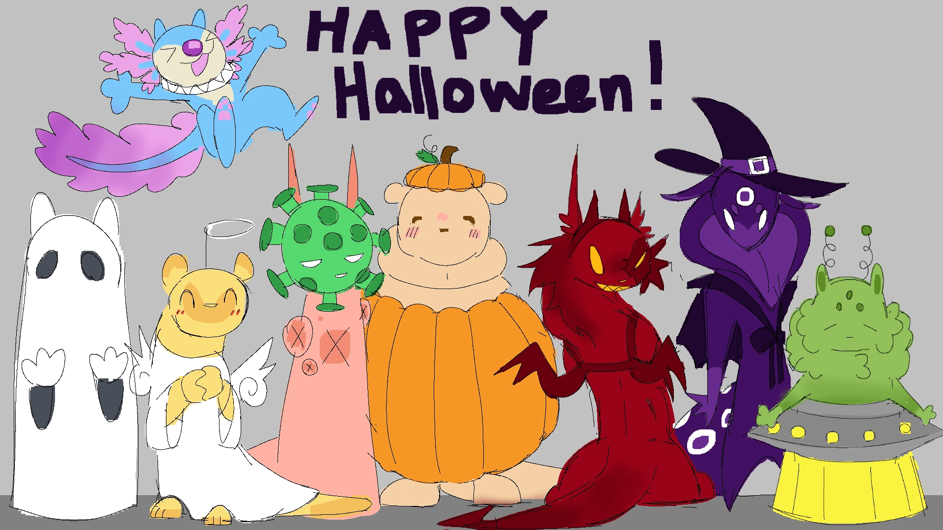 Happy halloween! from the slugcats | Fandom