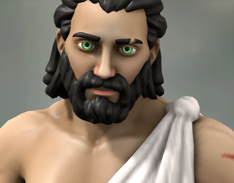 Day #3: Poseidon made with HeroForge | Fandom