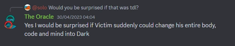 what if victim changed his color to red so he was tdl | Fandom