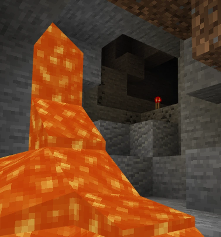 Whats a redstone torch doing in the middle of a cave. | Fandom