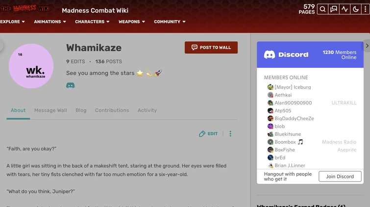 This man made his entire user page the longest page on the entire wiki ...