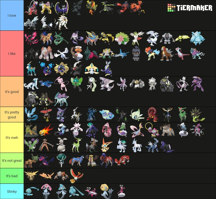 Definitive Legendary Tier list | Fandom