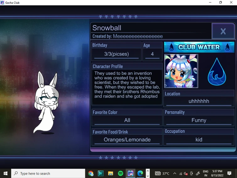 I drew snowball | Fandom