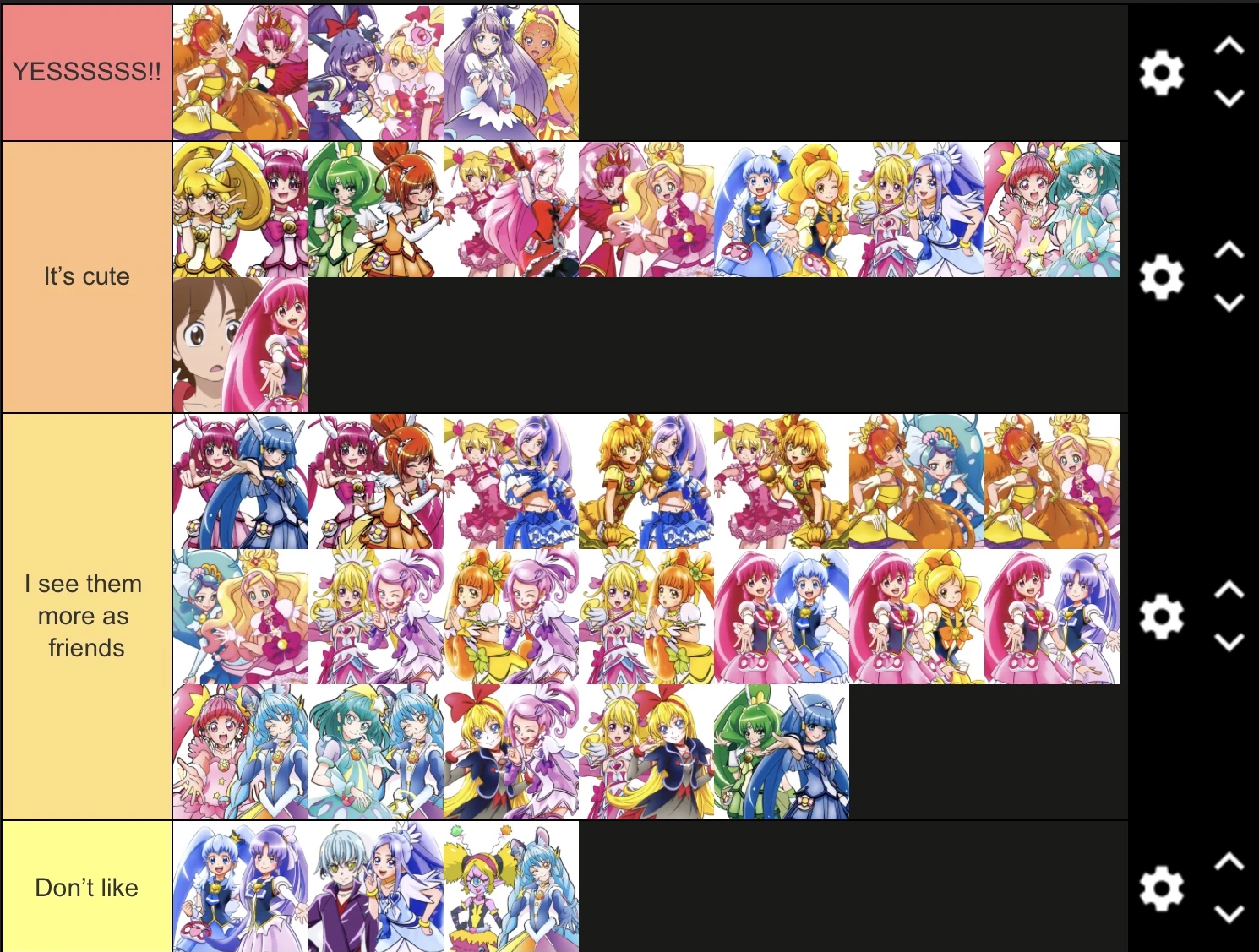 Precure ship tierlist | Fandom