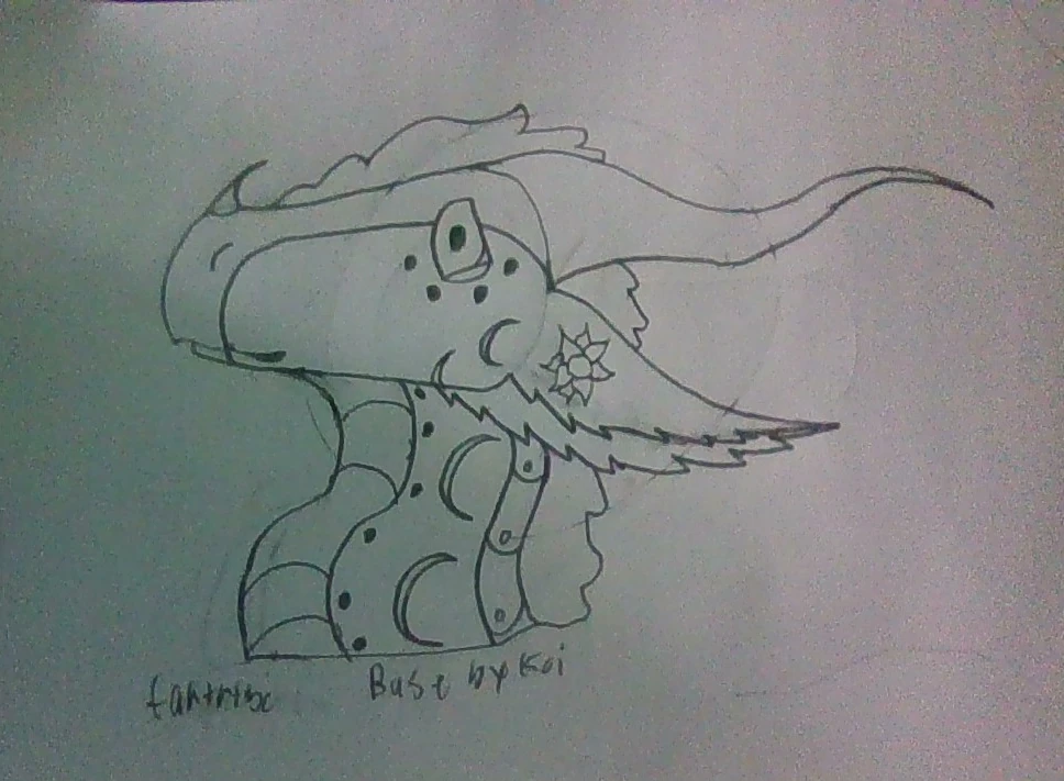 Made a headshot base for my fan tribe I just to to redo the line art ...