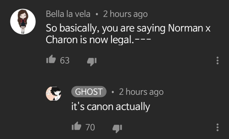 Charon x Norman | Fandom