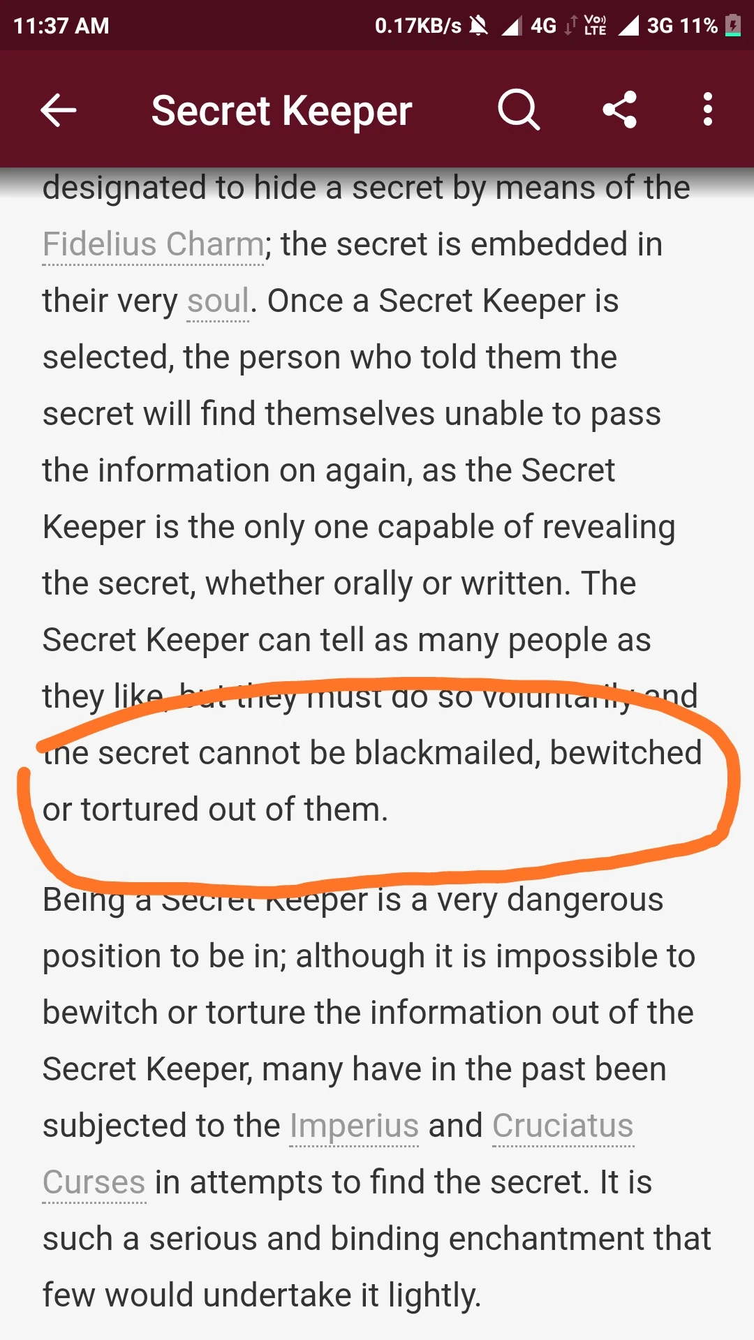 The Fidelius Charm | Fandom