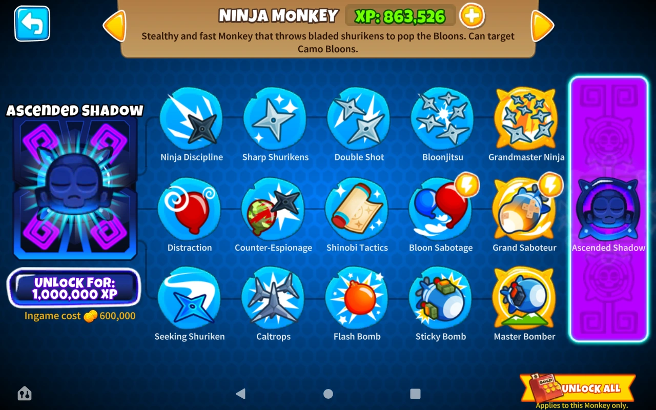 Ninja monkey paragon almost earned! | Fandom