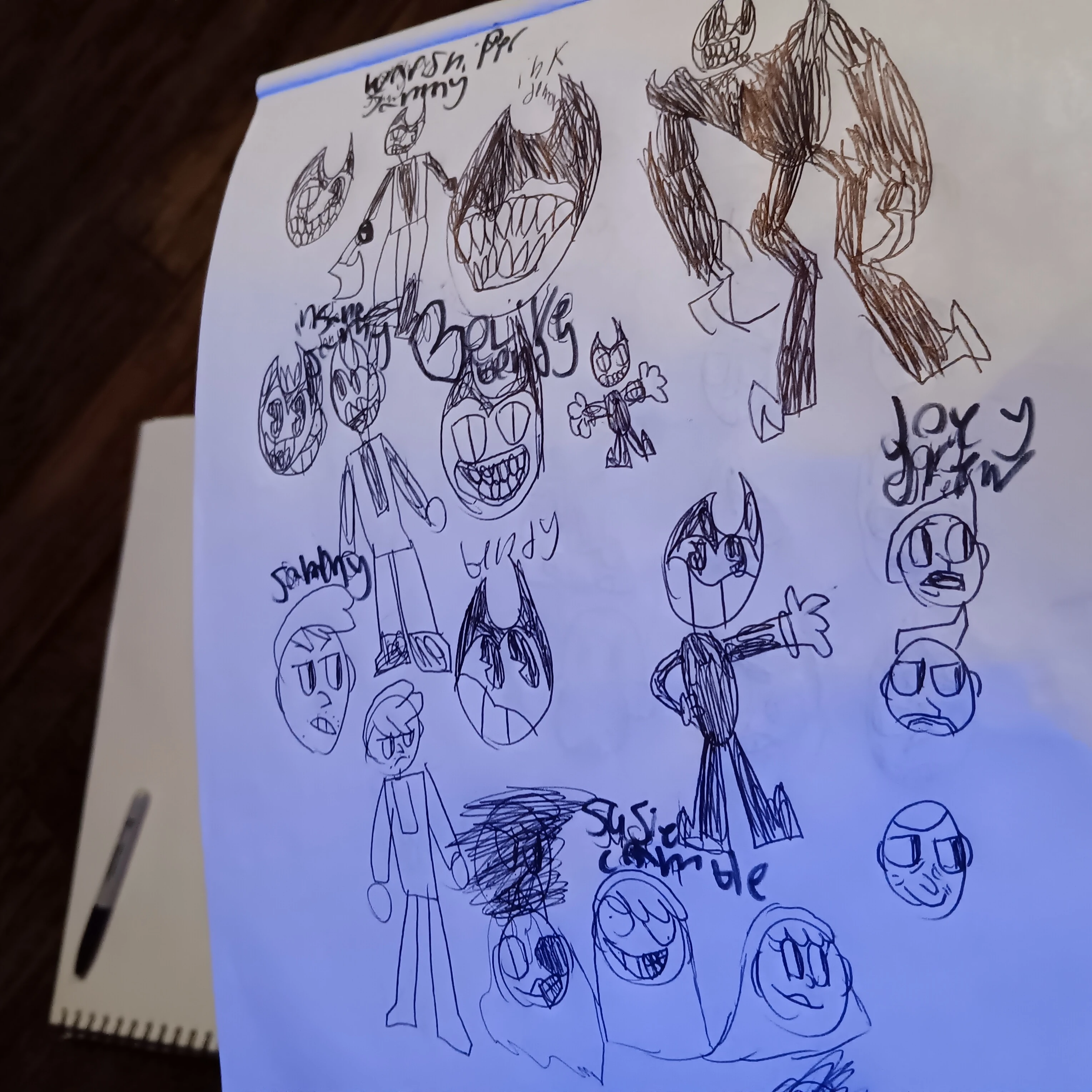 So I while back I made designs for a bendy analog horror | Fandom