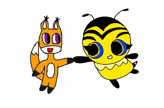 Trixx and Pollen high fiving 🦊🐝 | Fandom