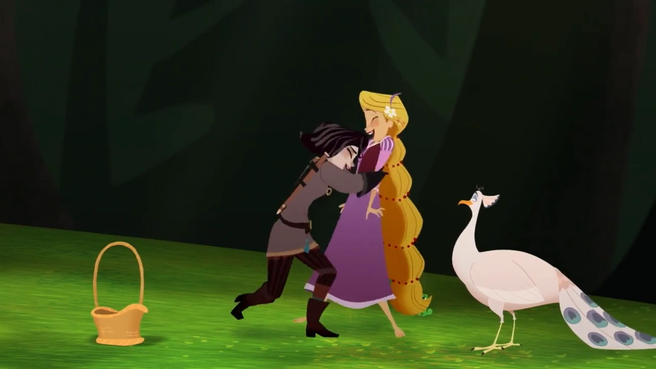 My favorite part is how Cassandra rushes at Rapunzel and spins her from ...