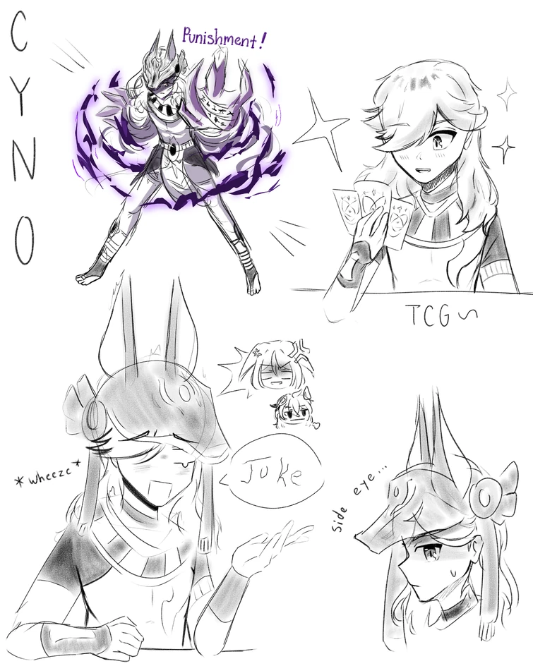 Cyno Skeches 💜 | Fandom