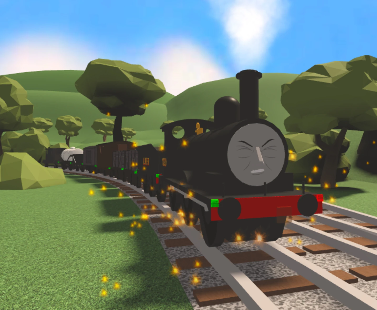 1020's brakes jamming while pulling a heavy good train on the North ...