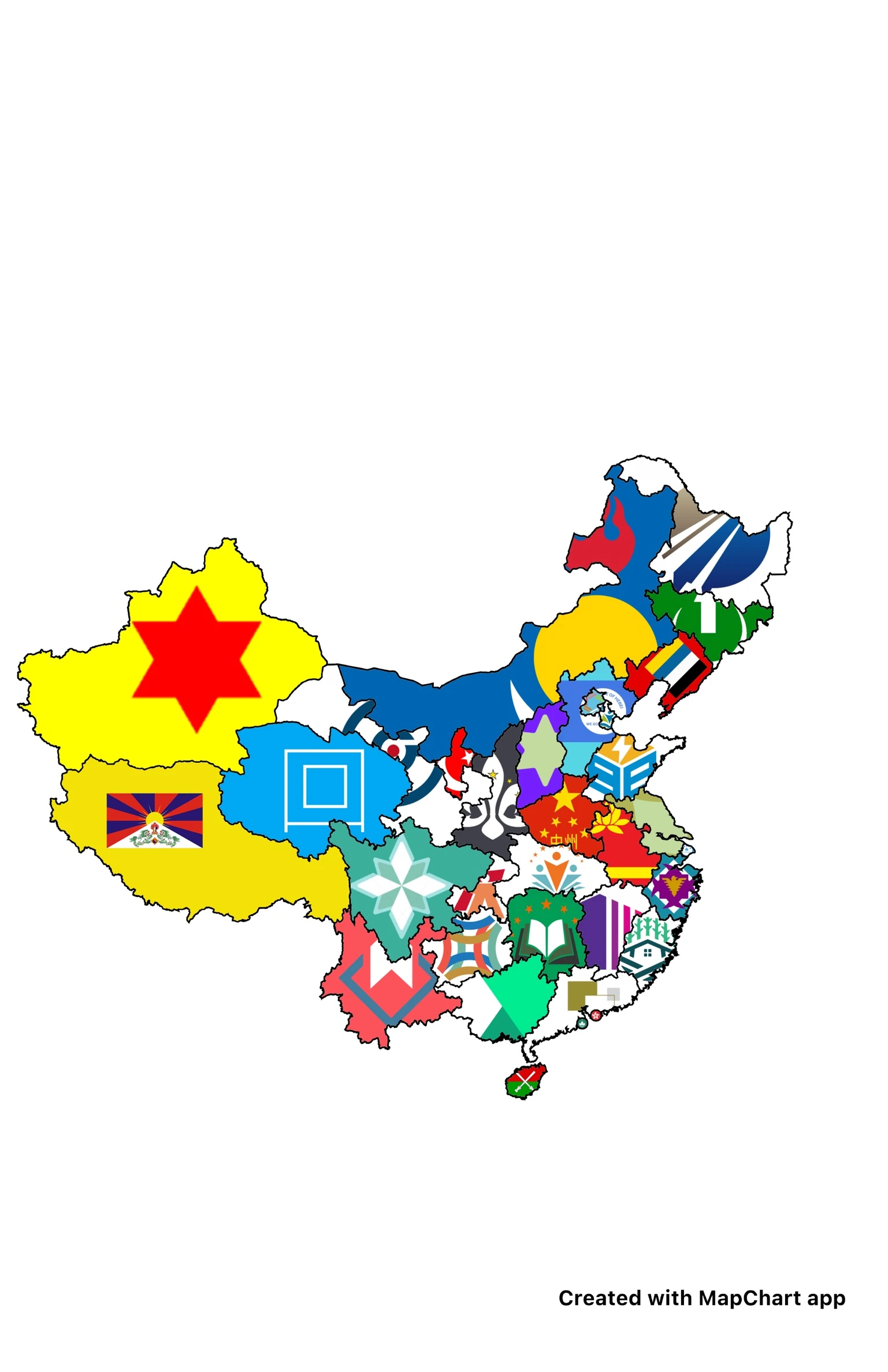 Flag map of China (Subdivisions) | Fandom