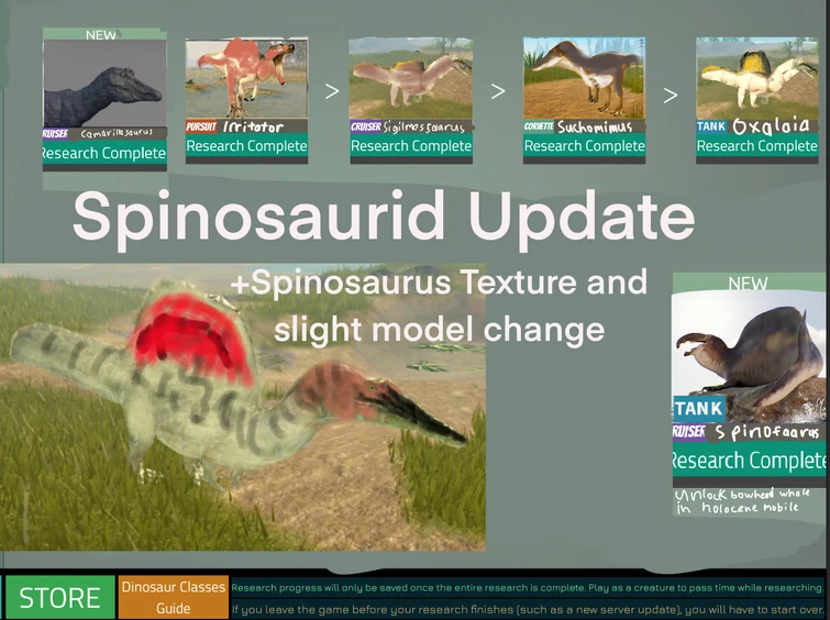 Update Idea: Spinosaurid Update | Fandom