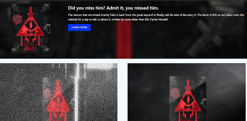 Bill Cipher has briefly taken over the Disney Books website to promote ...