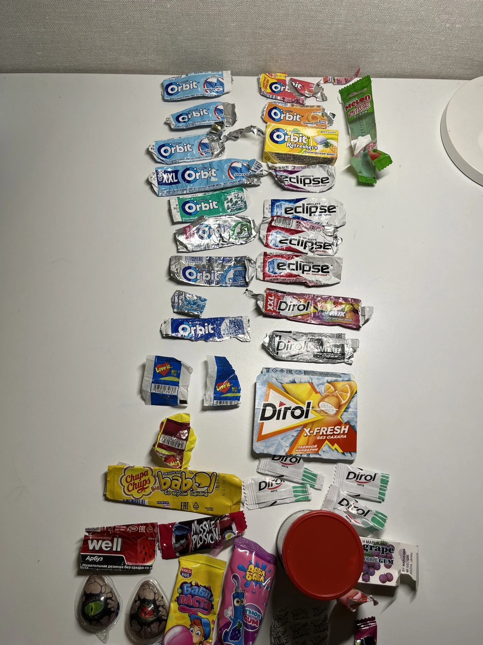 My chewing gum wrapper collection! (Offtopic) | Fandom