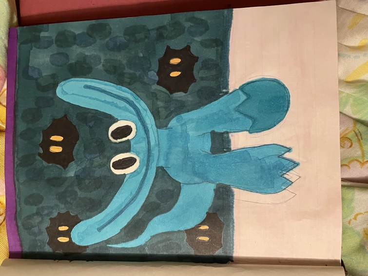 I drew Cyan in Purple’s lair | Fandom