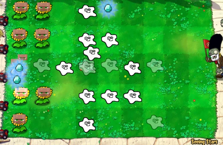 i put happy star (from obsolete battle show by sacri) in pvz cause ...