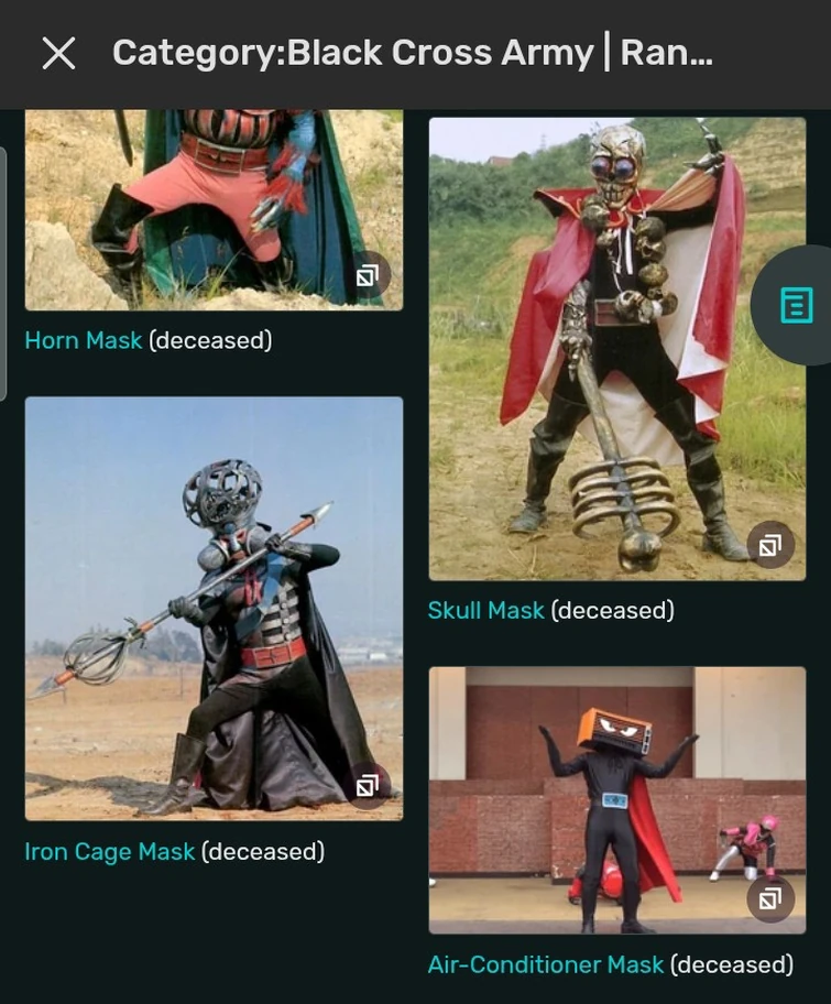 Stageshow exclusive Black cross mask monster in a Ninninger+Gorenger ...
