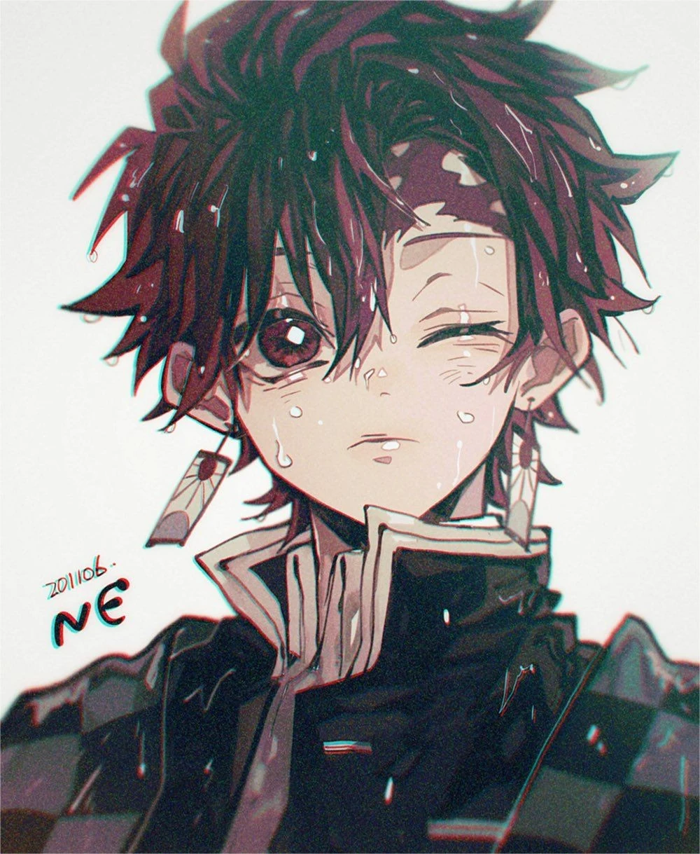 Hair down Tanjiro looks-😍 | Fandom