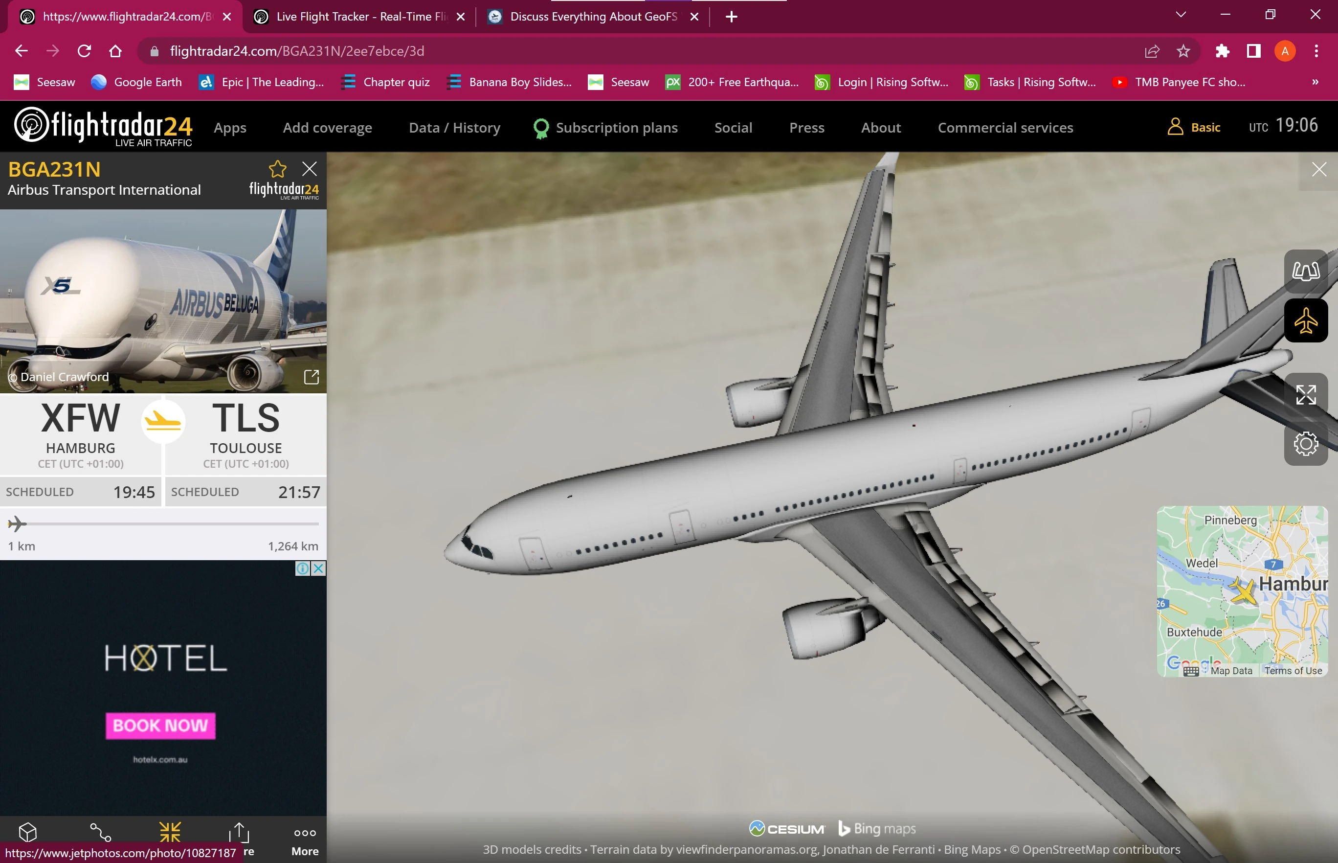 the airbus beluga spotting on flight radar 24 and i took a pic | Fandom