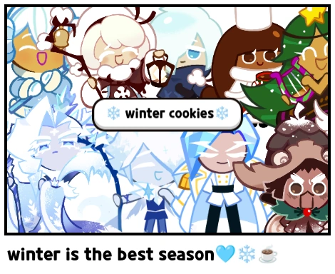 ⛄🩵 Winter Cookie Appreciation Post⛄🩵 | Fandom