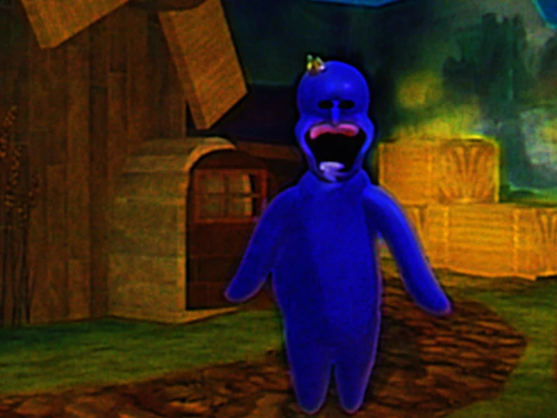 Tried making blue actually scary | Fandom