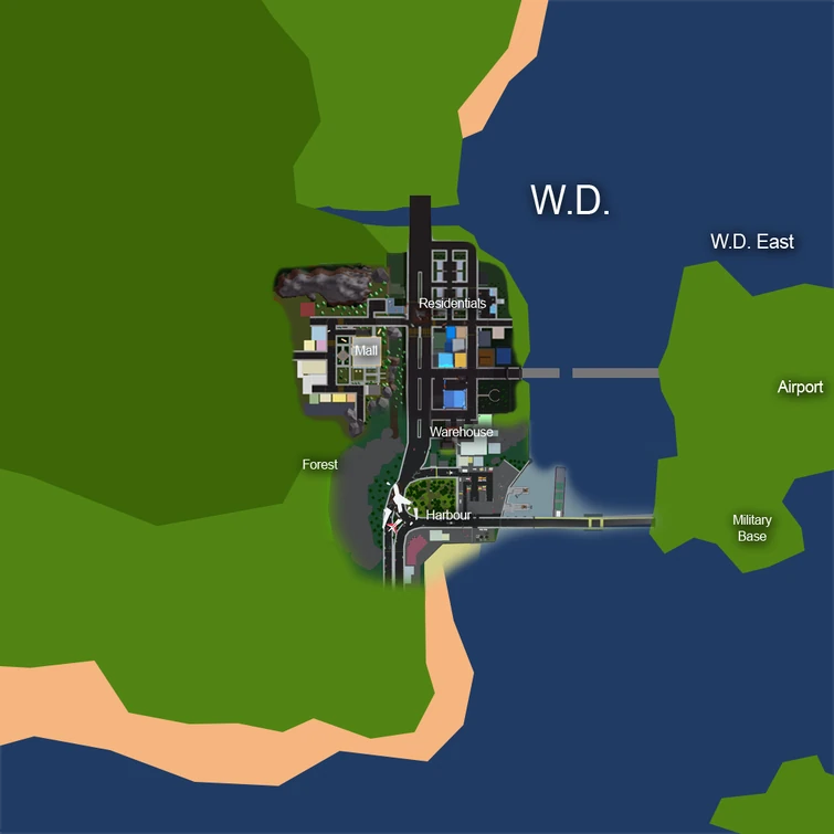 Official w.d map | Fandom