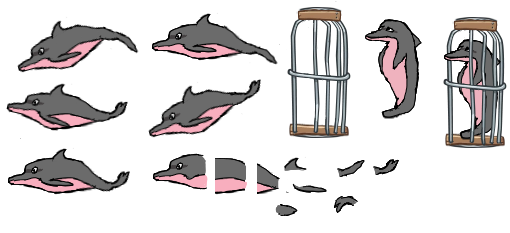 Chrome Caged Dolphin sprites | Fandom