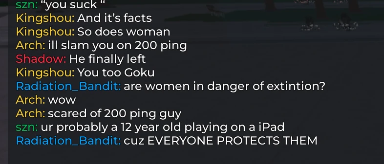 Average conversation in tsb : | Fandom