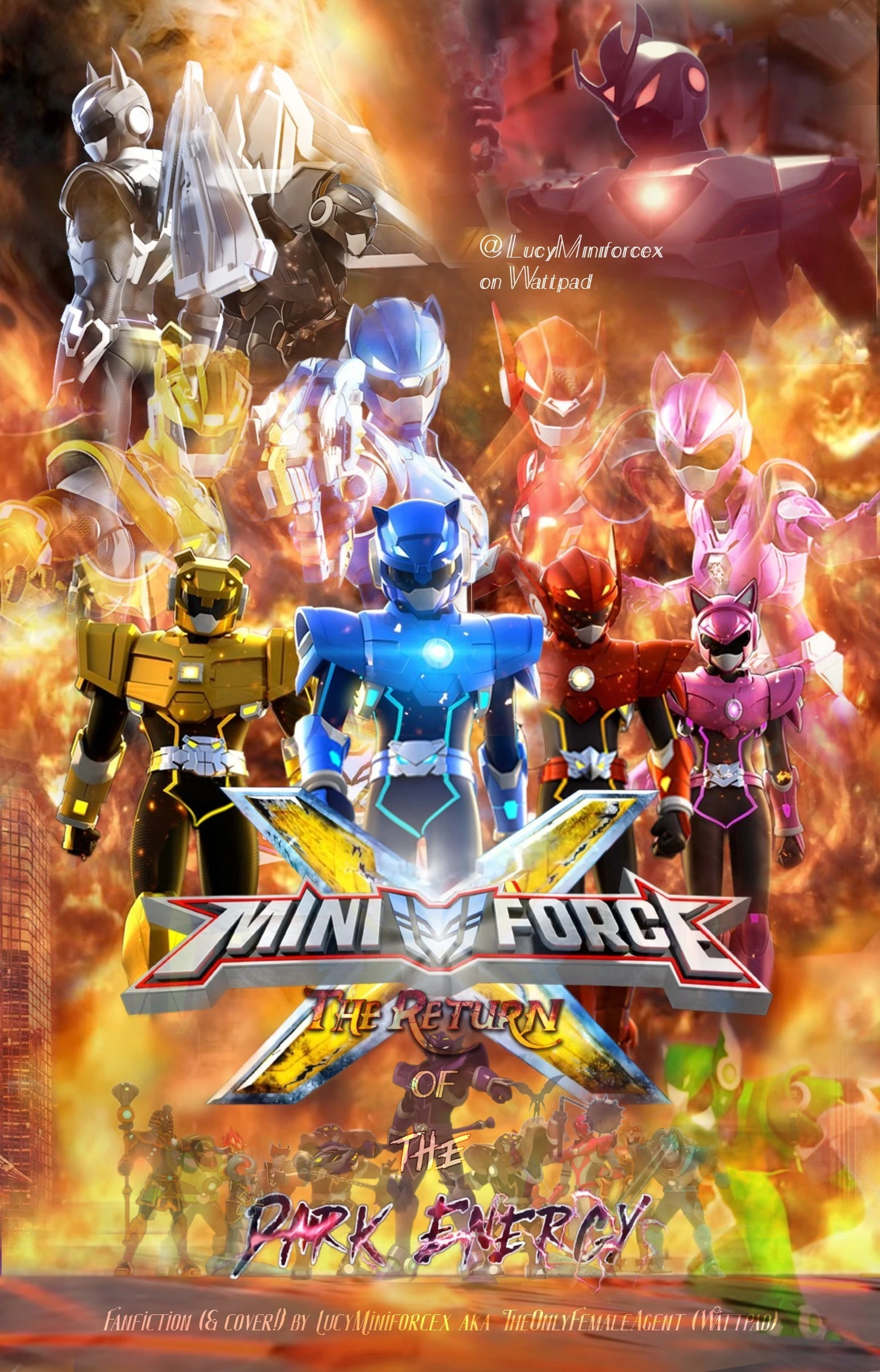 Cover edit for my Miniforce + Miniforce X crossover fanfiction | Fandom