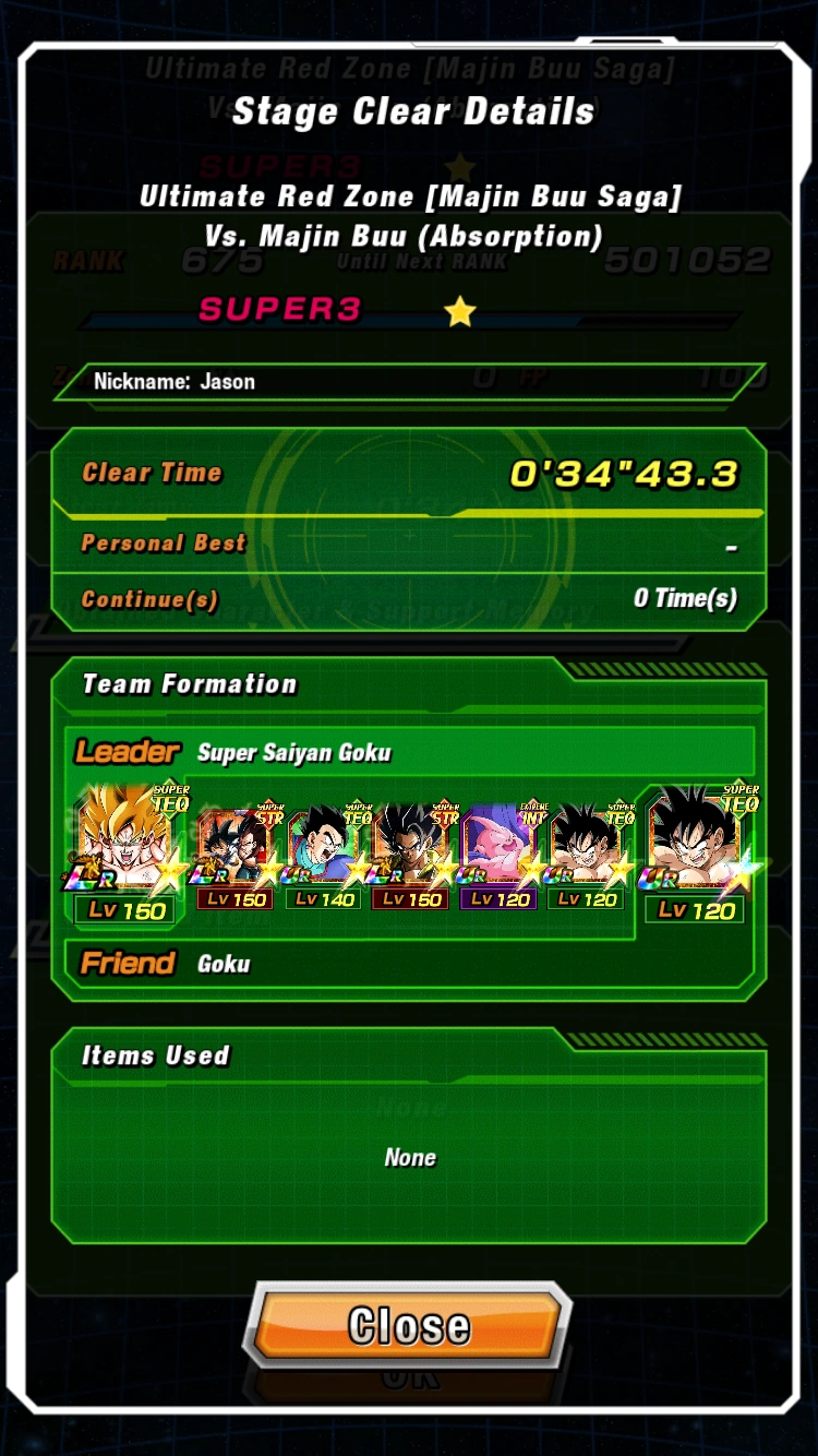 Ultimate Red Zone Majin Buu Saga Powerful Comeback Mission completed ...